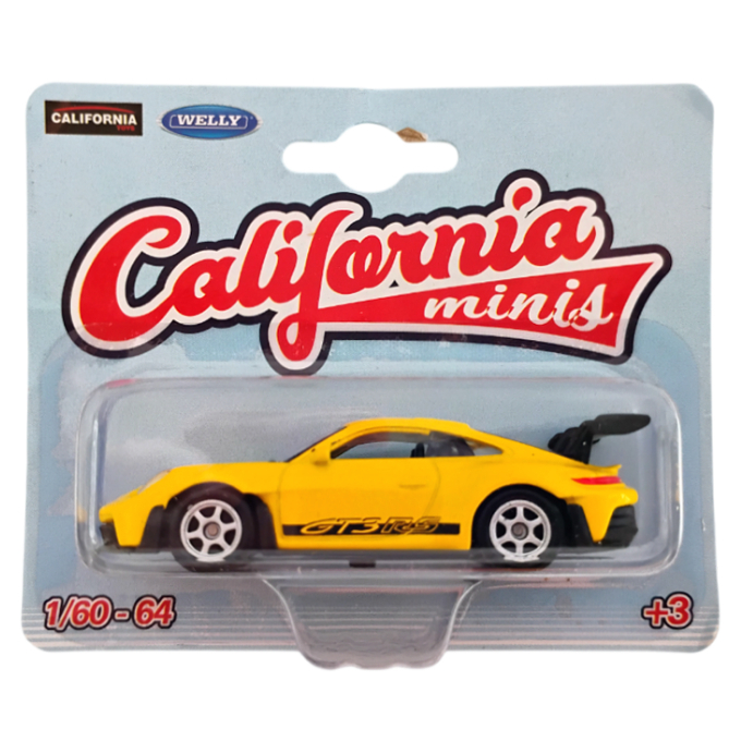 miniatura Welly Porsche GT3 RS amarelo - 1:64 | Shopee Brasil