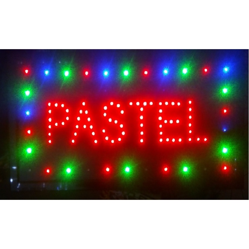 LETREIRO LUMINOSO ESCRITO PASTEL PAINEL DISPLAY PISCANTE 220 VOLTS ...