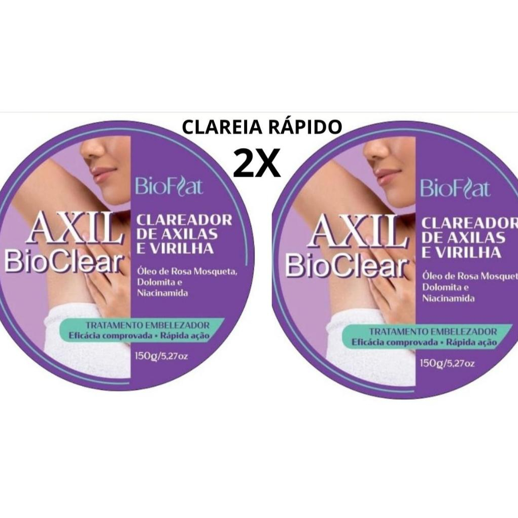 Clareador de Virilha e Axila 150g BioFlat | Creme Clareador Intimo ...
