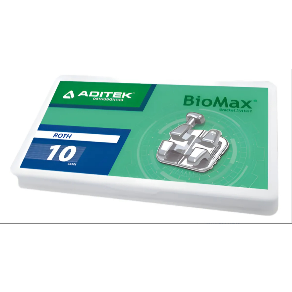 Kit C/ 200 Braquetes Ortodôntico Metal Roth 022 10 Casos - Aditek ...