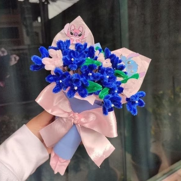 Mini Buquê Mini Flores Stitch Infantil | Shopee Brasil