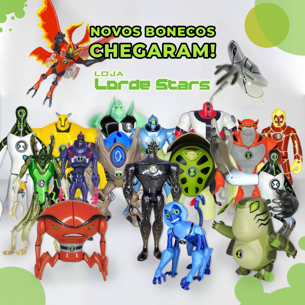 NOVOS BONECOS Ben 10 CHEGARAM! Original Bandai | Shopee Brasil