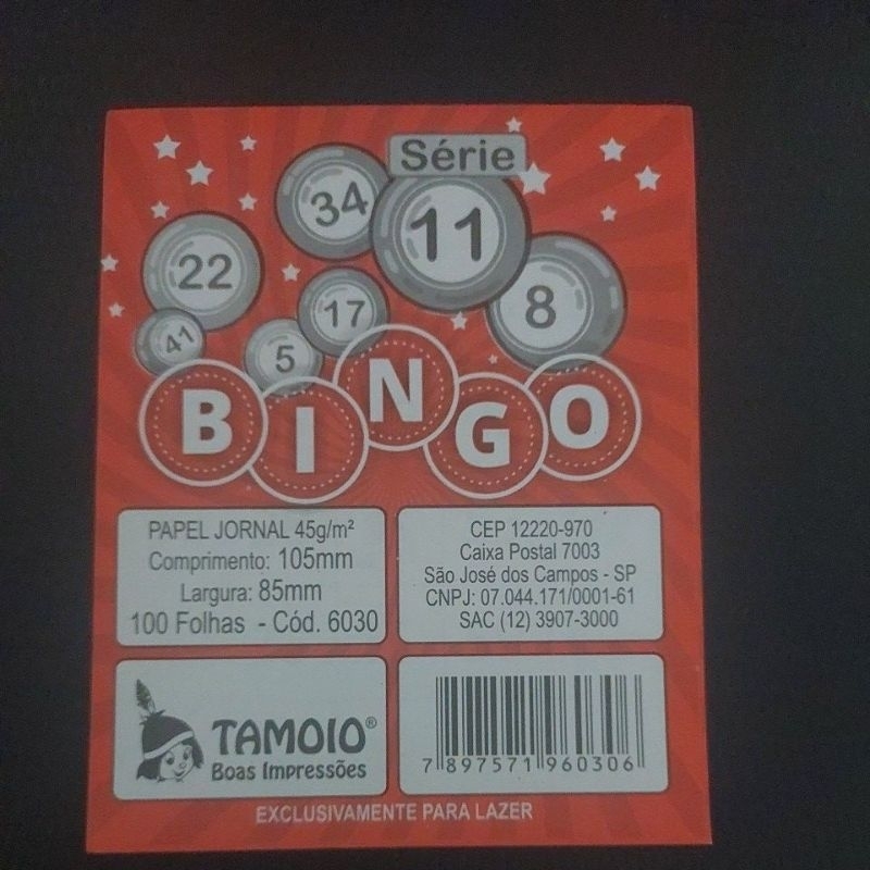 cartela de bingo 100folhas | Shopee Brasil