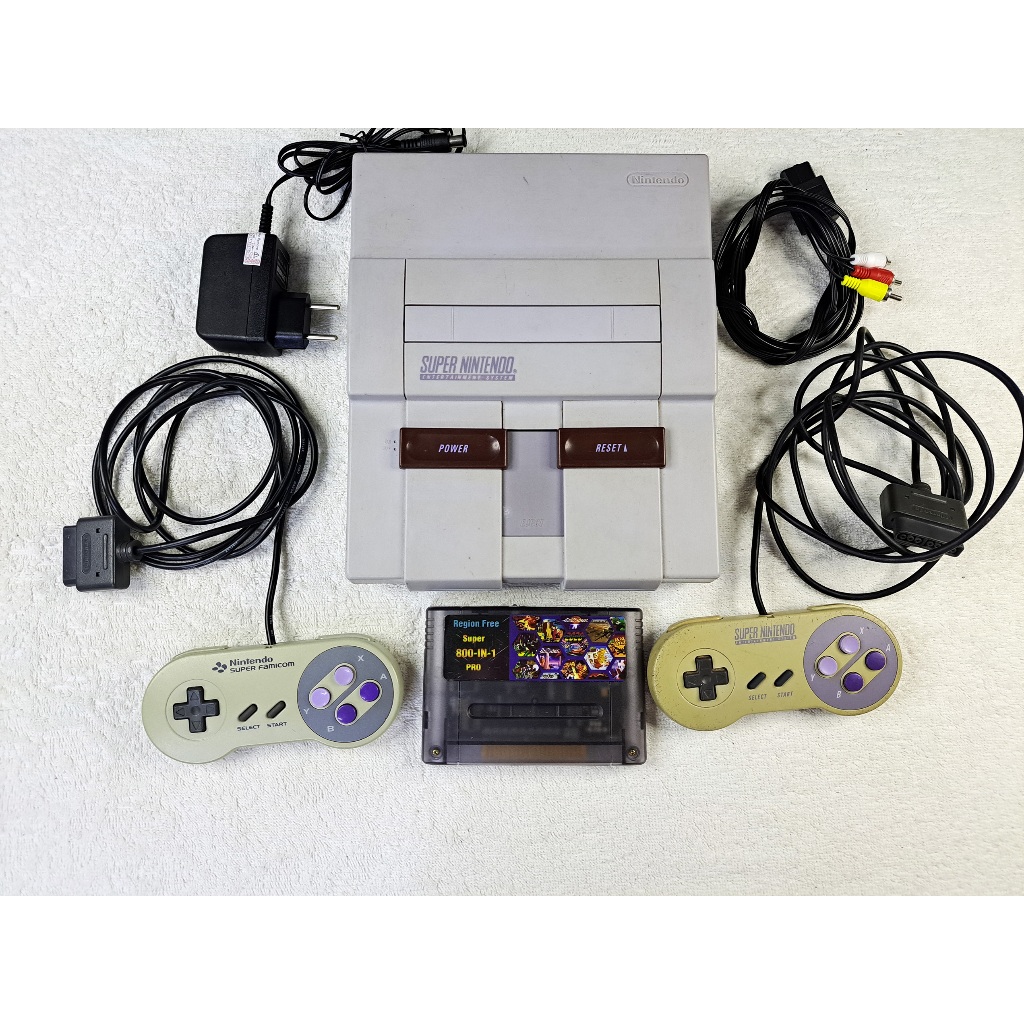 Console Super Nintendo Fat Com Everdrive E 2 Controles Originais, fonte ...