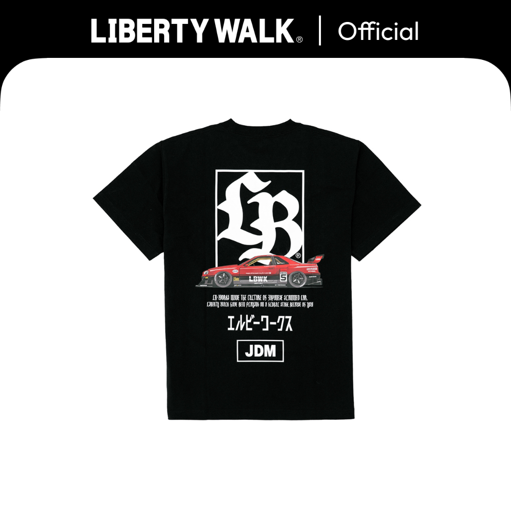 Liberty Walk LB Box Logo 34 Camiseta Preta LBWK | Shopee Brasil