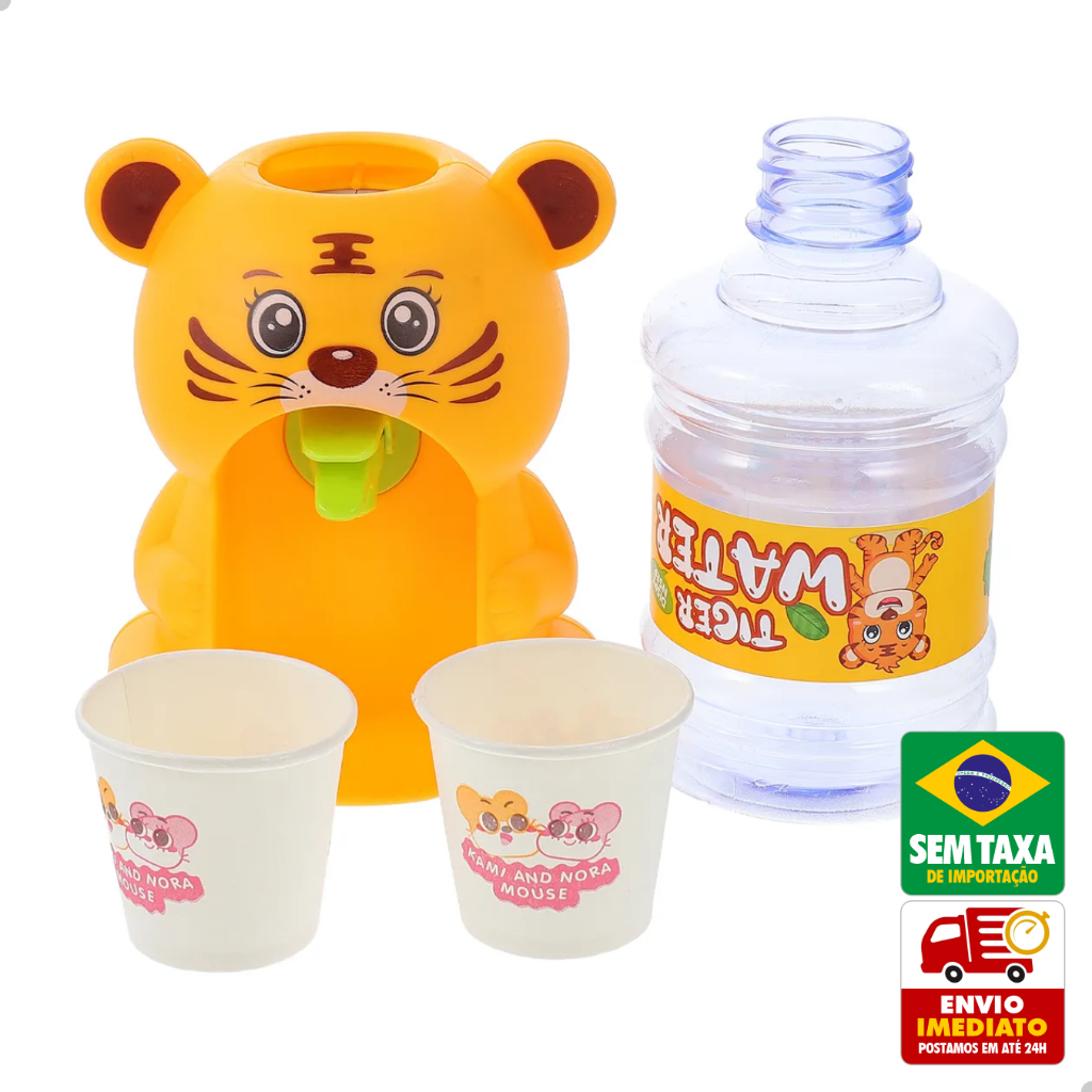 Dispenser Infantil Mini Bebedouro Para Água Com Copo Kids Capacidade 185ml Ou 348ml | Shopee Brasil