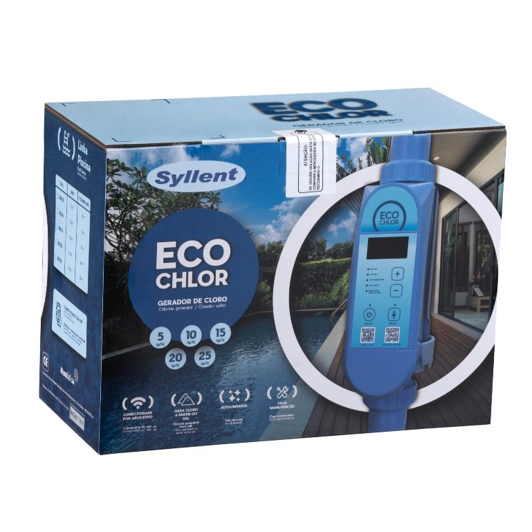 Gerador de Cloro Eco Chlor 25g/h SEC25 - Syllent | Shopee Brasil