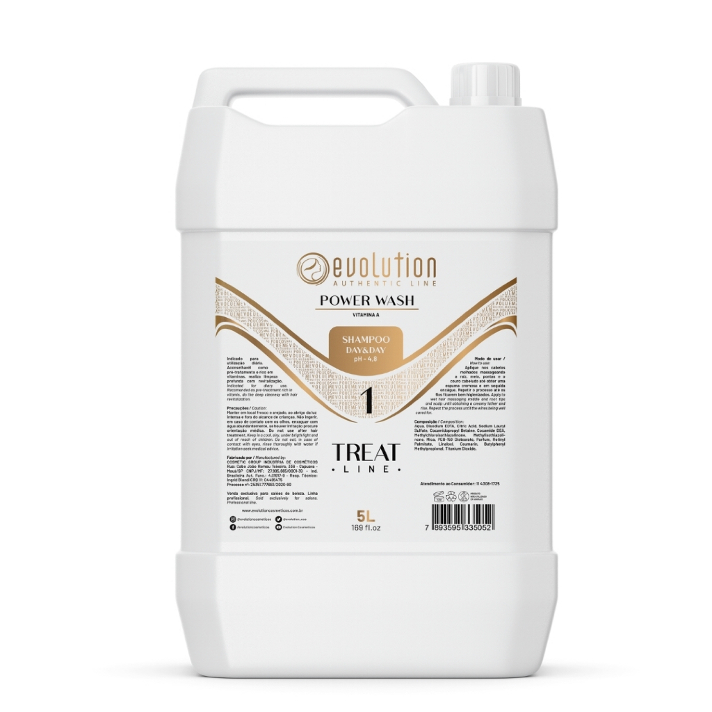 SHAMPOO PROFISSIONAL EVOLUTION, 5L hidratante perolado de alto ...