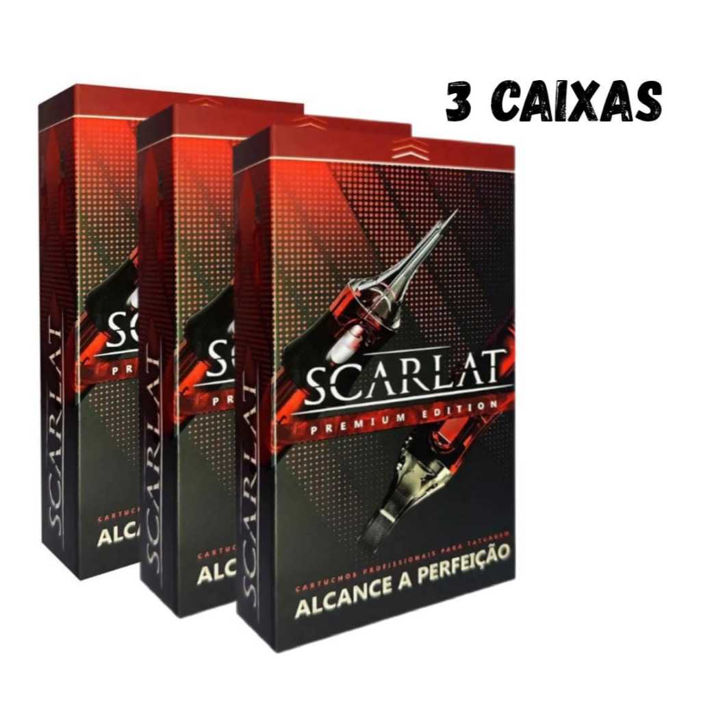 Kit 3 Caixas de Cartuchos Scarlat para Tatuagem Tattoo | Shopee Brasil