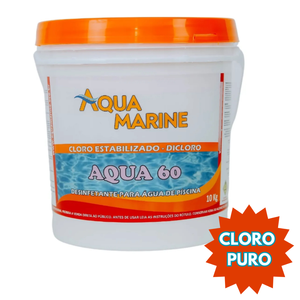 Cloro Puro 10kg Para Piscina Concentrado Dicloro Estabilizado Balde ...