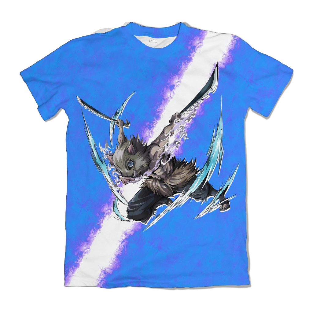 Camiseta Inosuke Hashibira Line Anime Kimetsu no Yaiba Demon Slayer ...