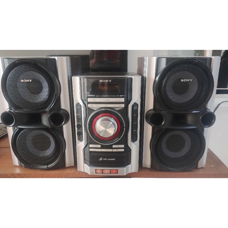 Mini sistema Hi-Fi Sony MHC-EC77 3 CD Changer 380W RMS | Shopee Brasil