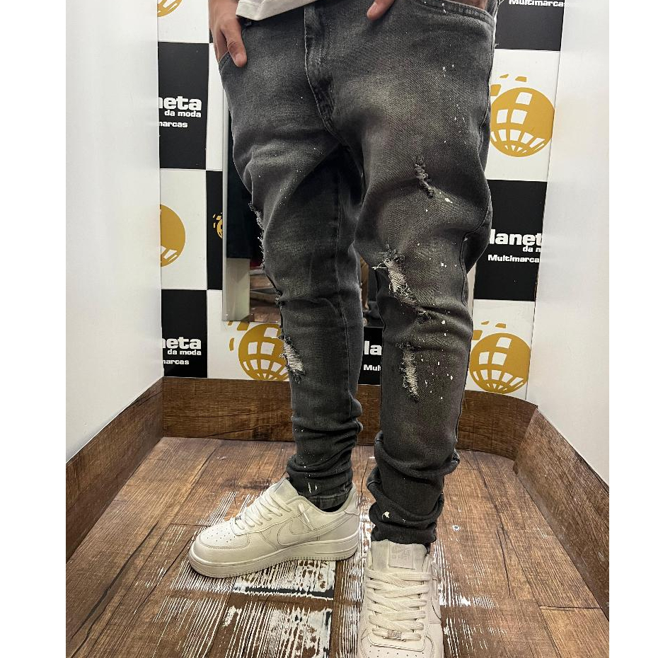 Calça Masculina Dazzling Raul Jogador Skinny US drip Estiloso Padrão ...