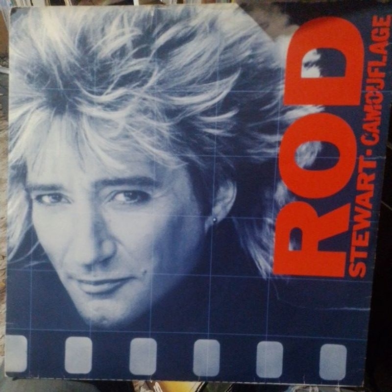 LP ROD STEWART - CAMOUFLAGE -C/ ENCARTE | Shopee Brasil