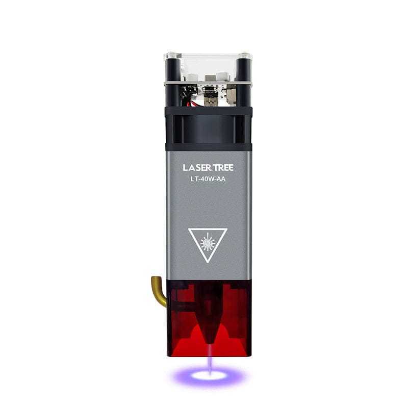 Módulo Laser 5W Óptico Laser Tree LT-40W-AA 12v air assist CNC Corte e ...