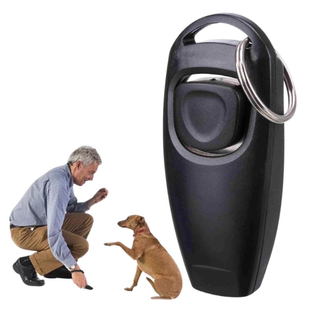Clicker E Apito Pet Adestramento 2 Em 1 Treinamento Para Cão Cachorro | Shopee Brasil
