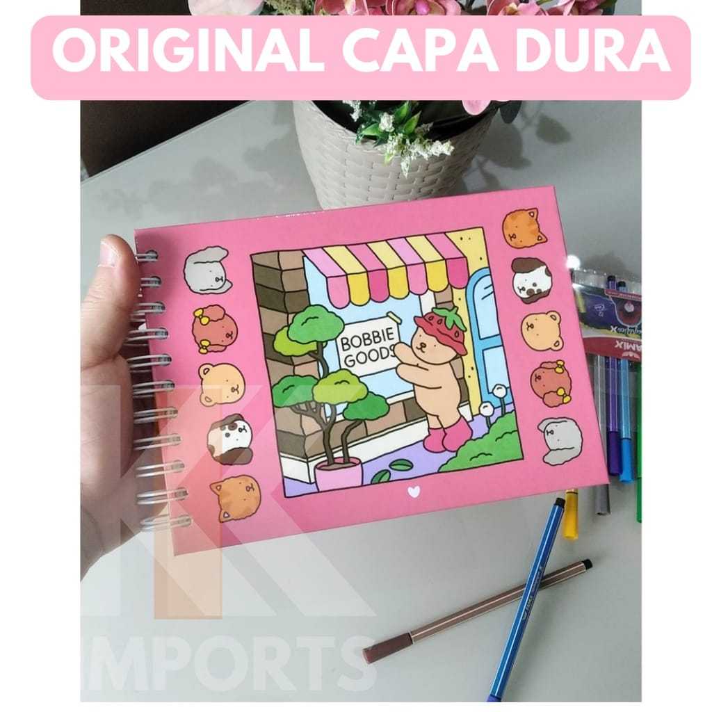 Caderno de Colorir Bob Good – Capa Dura Original com 50 Páginas ...