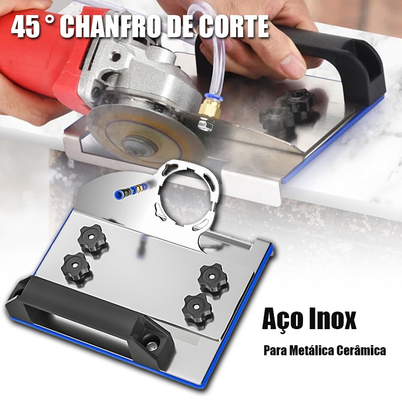 Suporte para Esmerilhadeira Cortar Chanfro 45° Guia para Corte em ...
