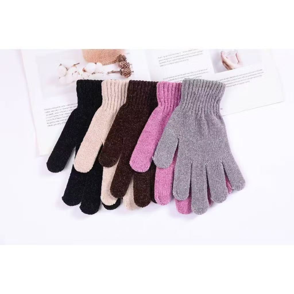 Luva de chenile quente para inverno unisex | Shopee Brasil