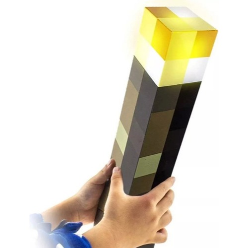 Tocha Minecraft RGB – Luminária Decorativa Gamer com 4 Cores ...