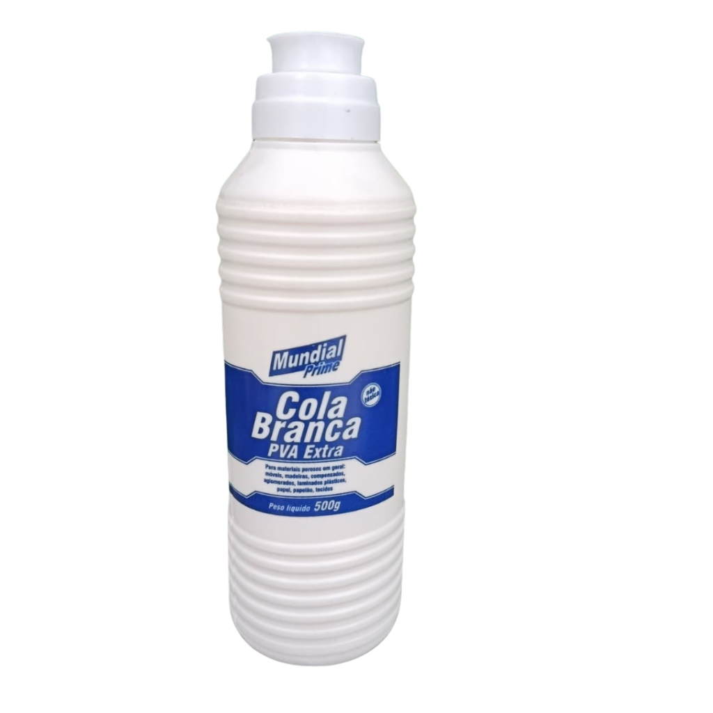COLA BRANCA PVA EXTRA 500G / 1KG MUNDIAL PRIME | Shopee Brasil