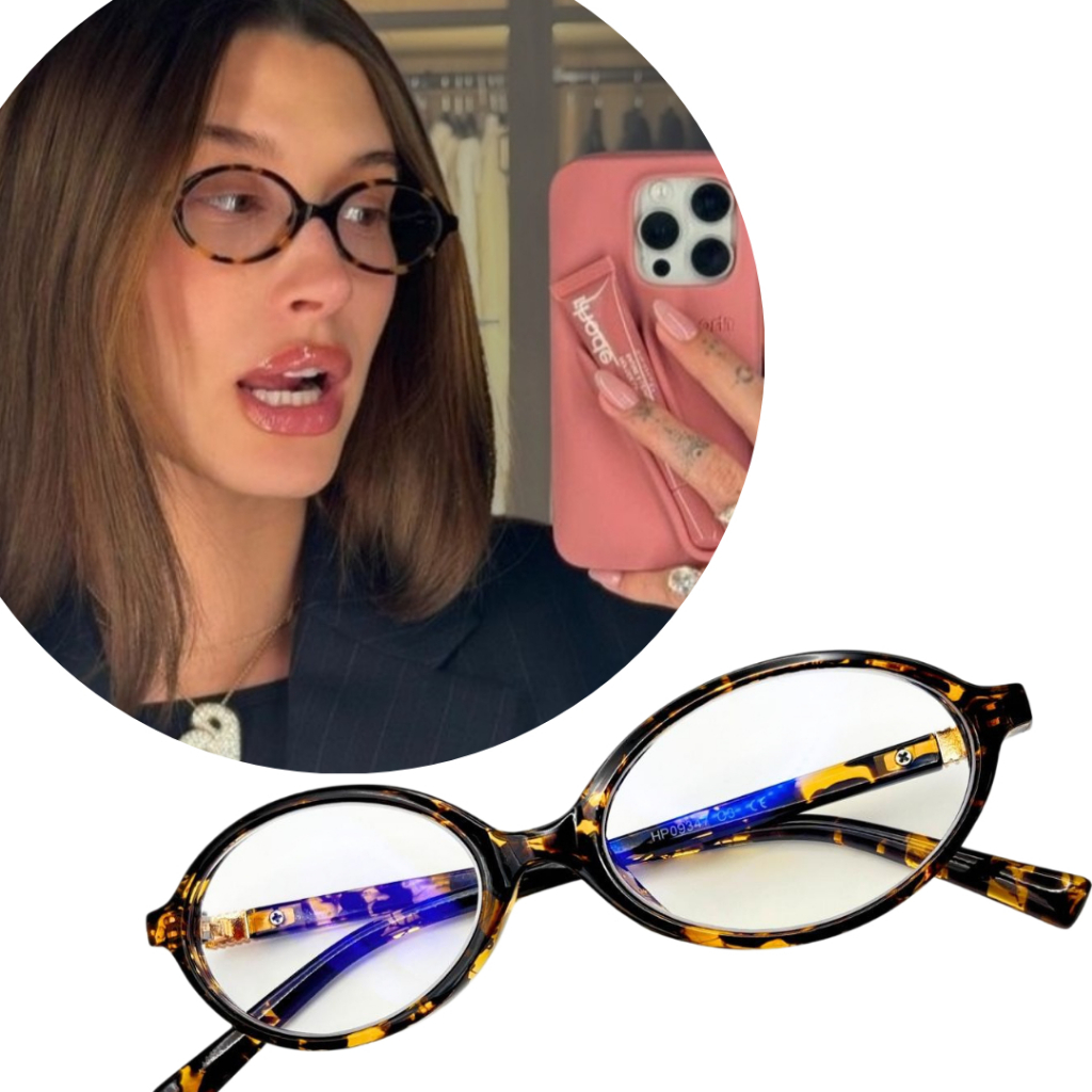 Óculos Armação Grau Tartaruga Miu Miu Oval Blogueira Influencer ...