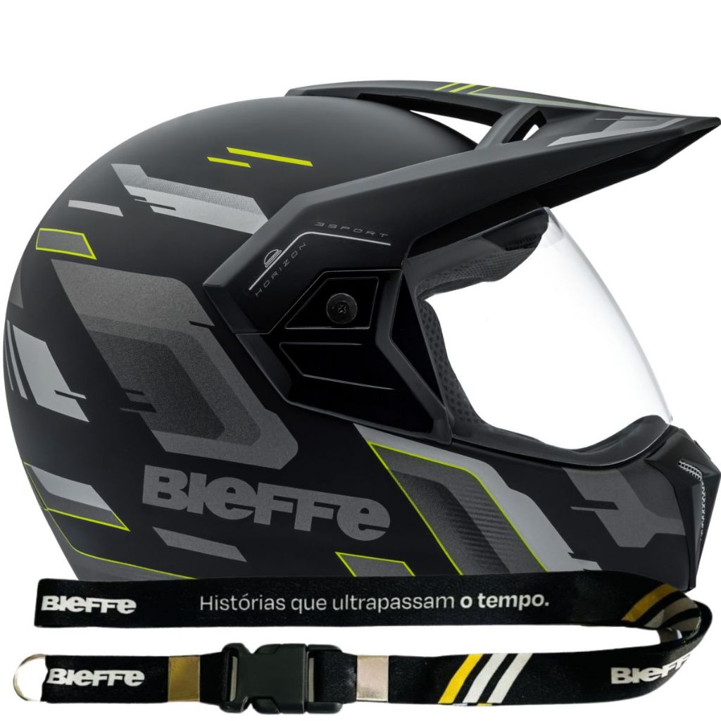 Capacete Bieffe 3 Sport Hills Com Aba Pala Off Road Trilha Tipo Cross ...