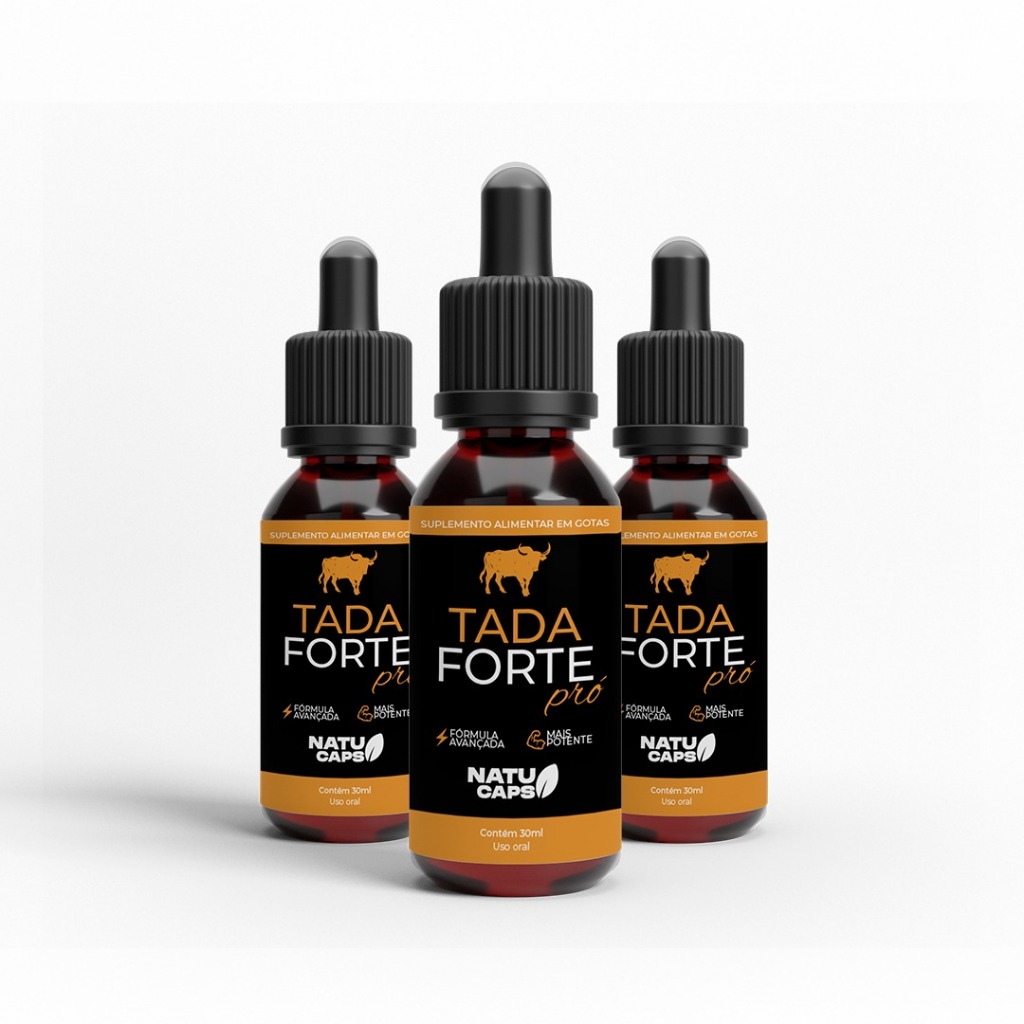 Kit 3 Tada Forte Suplemento Alimentar Vitalidade Disposição Homem ...