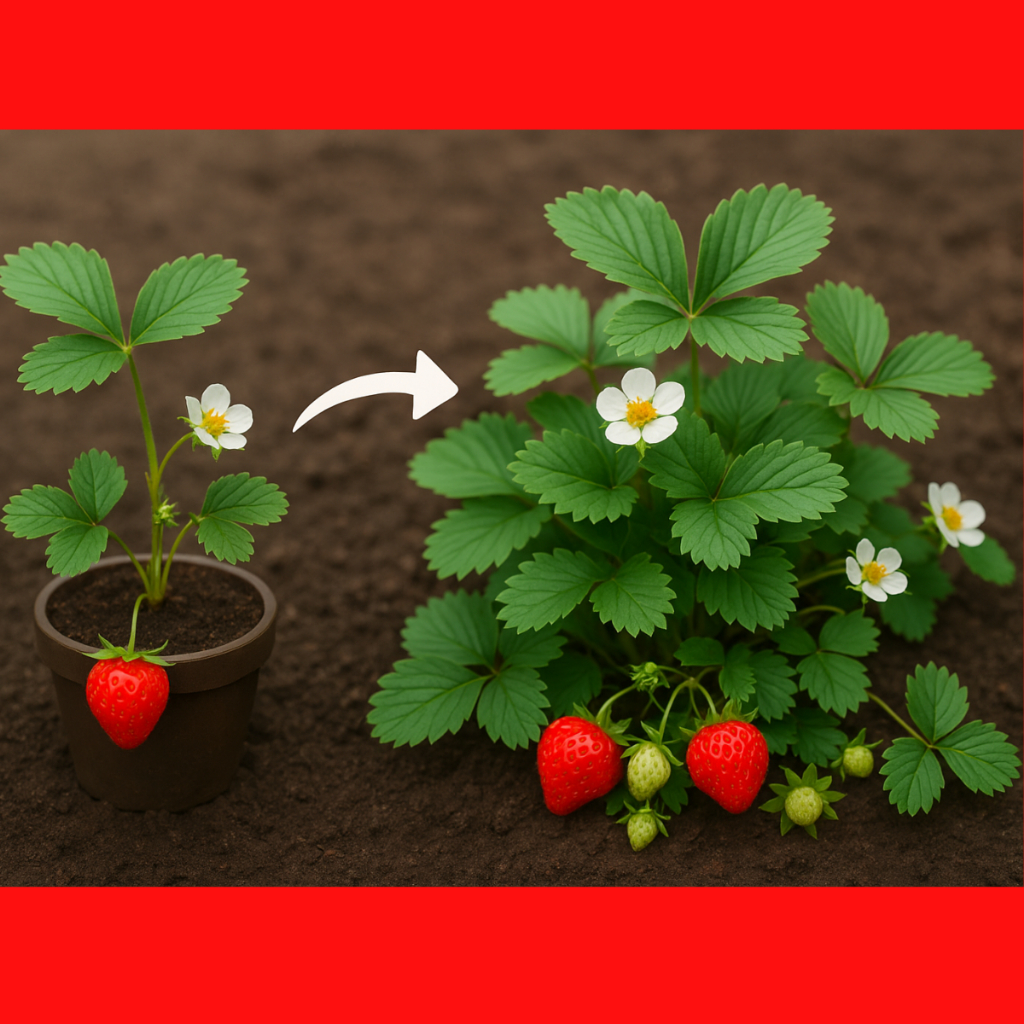 pacote 5 mudas de morango frutifera ja produzindo Natural sem ...