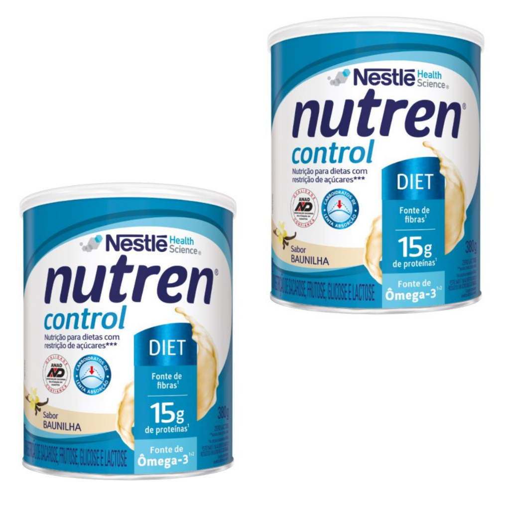 Nutren Control Diet Nestlé, (kit C/ 2 Latas De 380gr) | Shopee Brasil