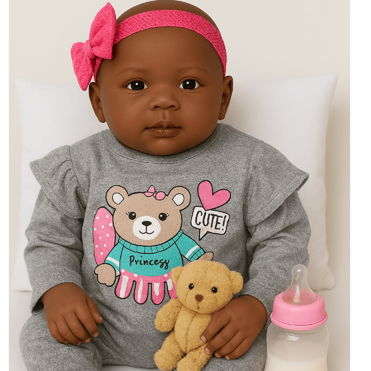 Bebê reborn boneca negra abigail realista em promoçao bonec menbros ...