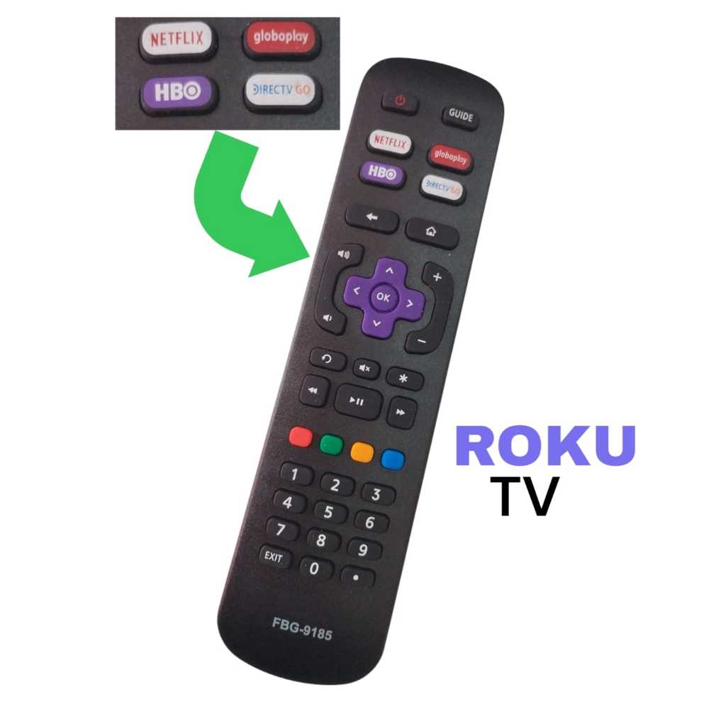 Controle Remoto Para TV SEMP ROKU SMART 50RK8600 43R6500 32R5500 ...
