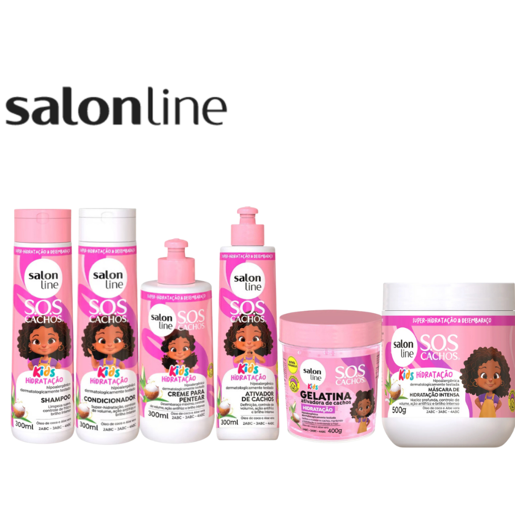 Kit Salon Line S.O.S Cachos Kids – Cachos e Crespos, Tratamento ...