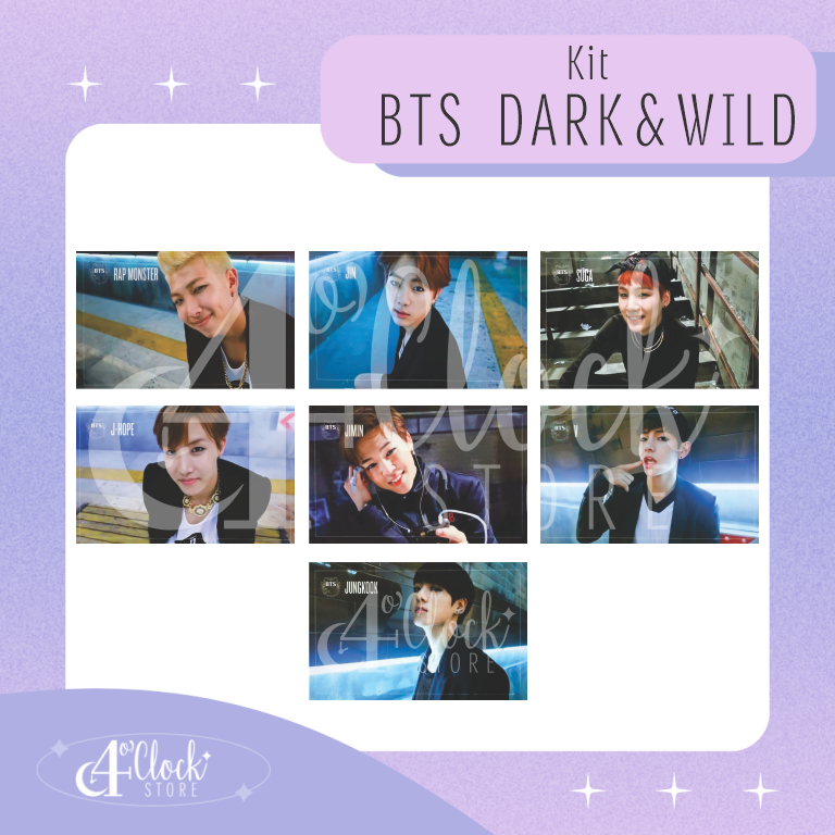 Photocard Fanmade BTS Dark & Wild RM/ Jin/ Suga/ J-hope/ Jimin/ V ...