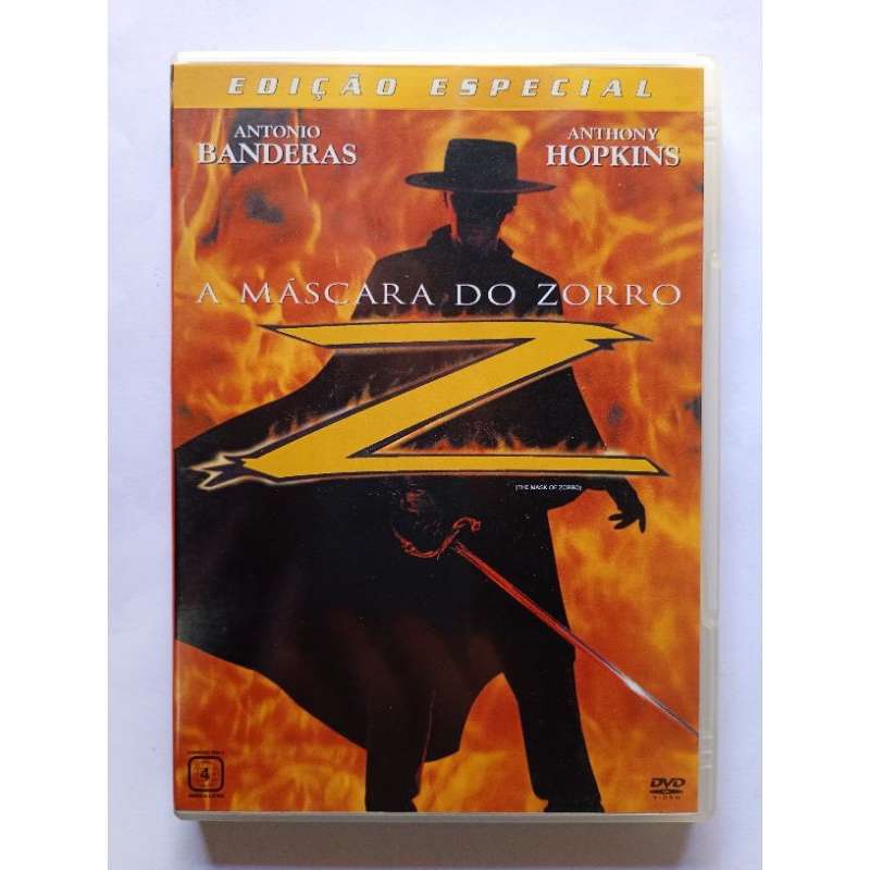 Dvd A Máscara Do Zorro Antônio Banderas Anthony Hopkins Original ...