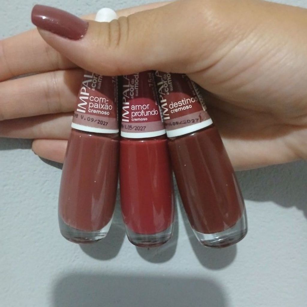 Kit 3 Esmaltes Impala Tons de Marrom Terrosos Coleção Inverno Outono ...