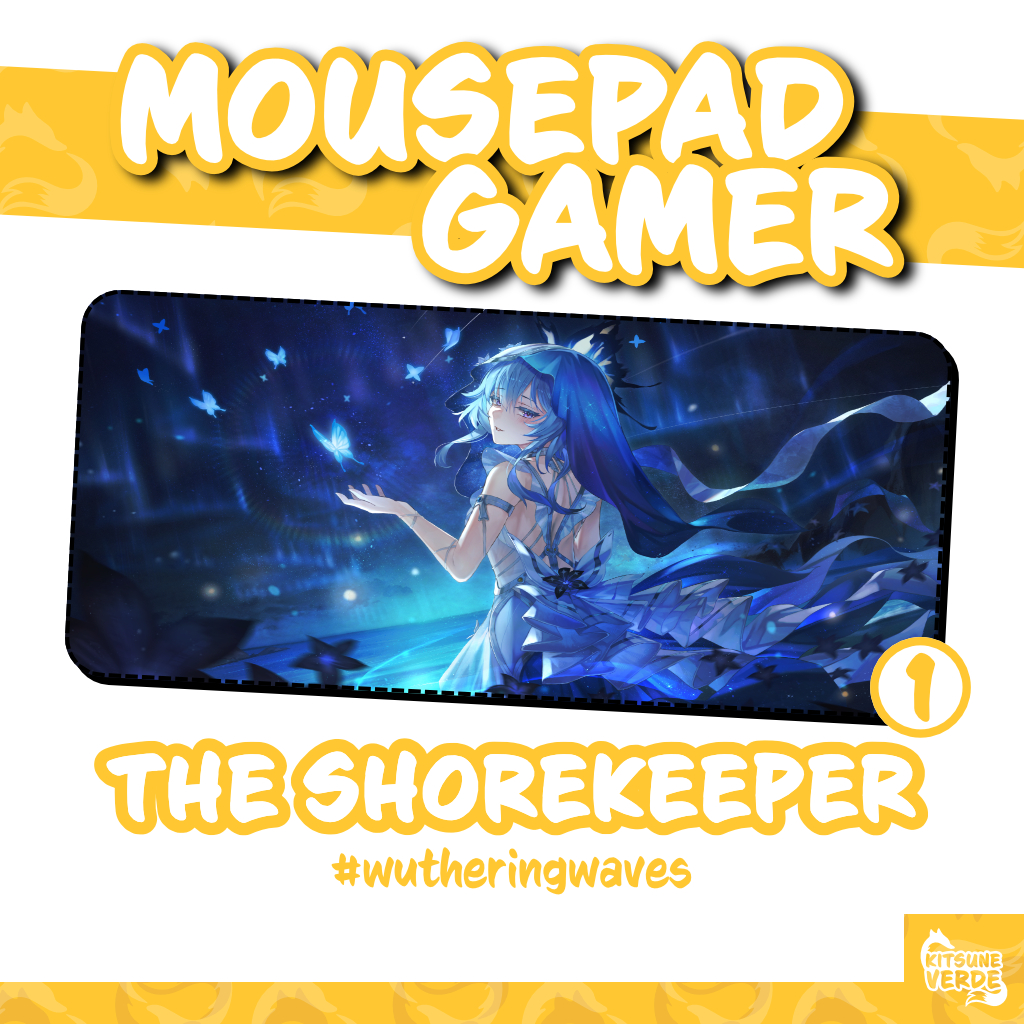 Mouse Pad Gamer - The Shorekeeper - Wuthering Waves - 90x40 - 80x40 ...