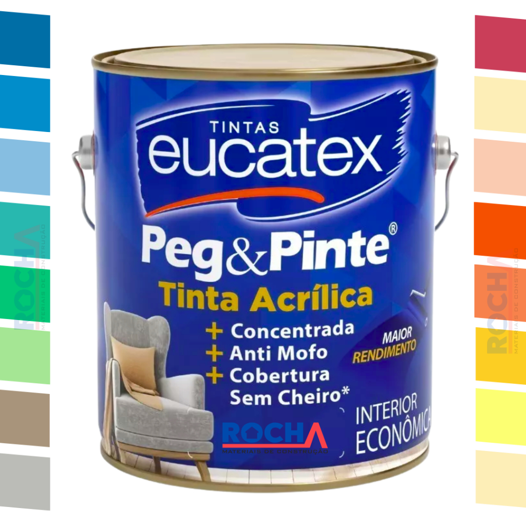 Tinta Acrilica Peg Pinte Anti Mofo 3,6l Pintura de Parede Teto Sem ...