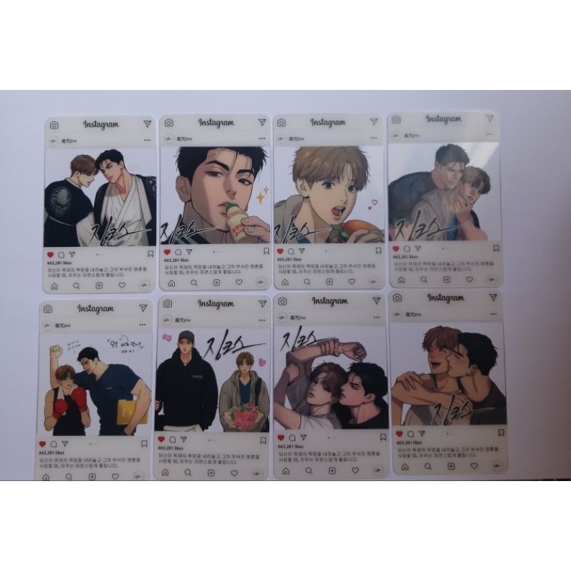 (fanmade) photocard transparente boys love yaoi bl jinx manhwa | Shopee ...