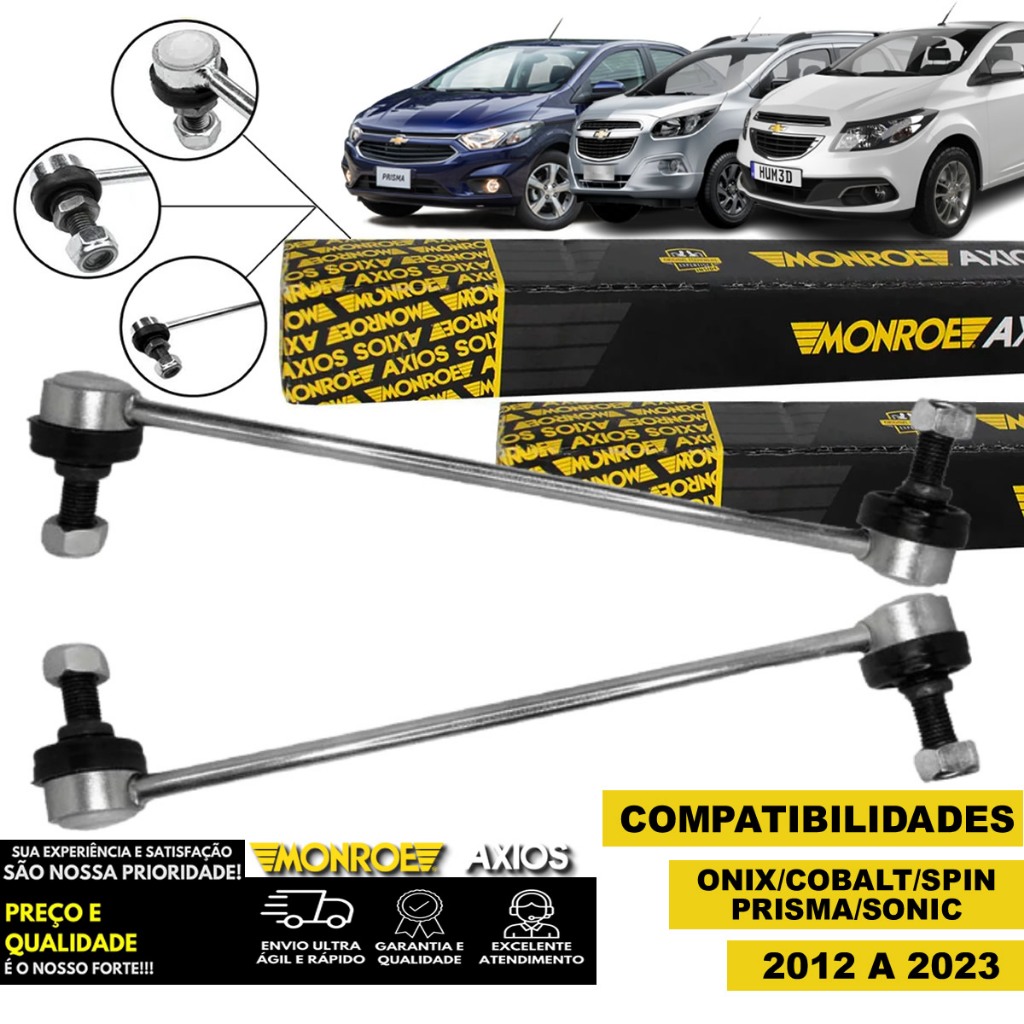 Par Bieleta Dianteira Onix Prisma Cobalt Sonic Spin GM 95299172 ...