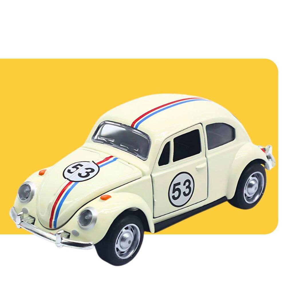 Novo Fusca Herbie 53 Miniatura Abre Portas e Capô Fusquinha ...