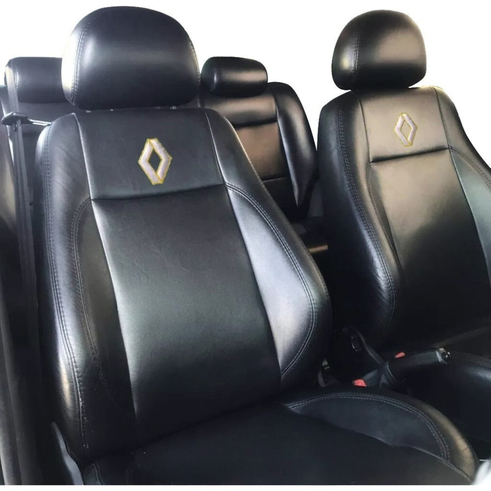 Capa de Banco De Carro Automotivo 100% Couro Renault Reno Duster Clio ...