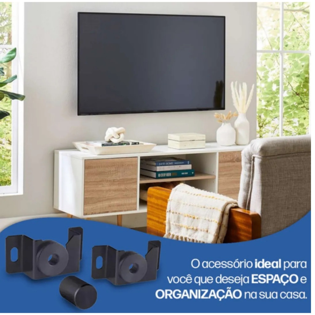 📺 Suporte TV Parede 32-60" 🔧 Fixo Resistente | Instalação Fácil, Segura ...