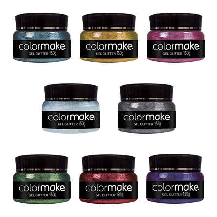 Gel Glitter Para Corpo e Cabelo 150g Colormake | Shopee Brasil