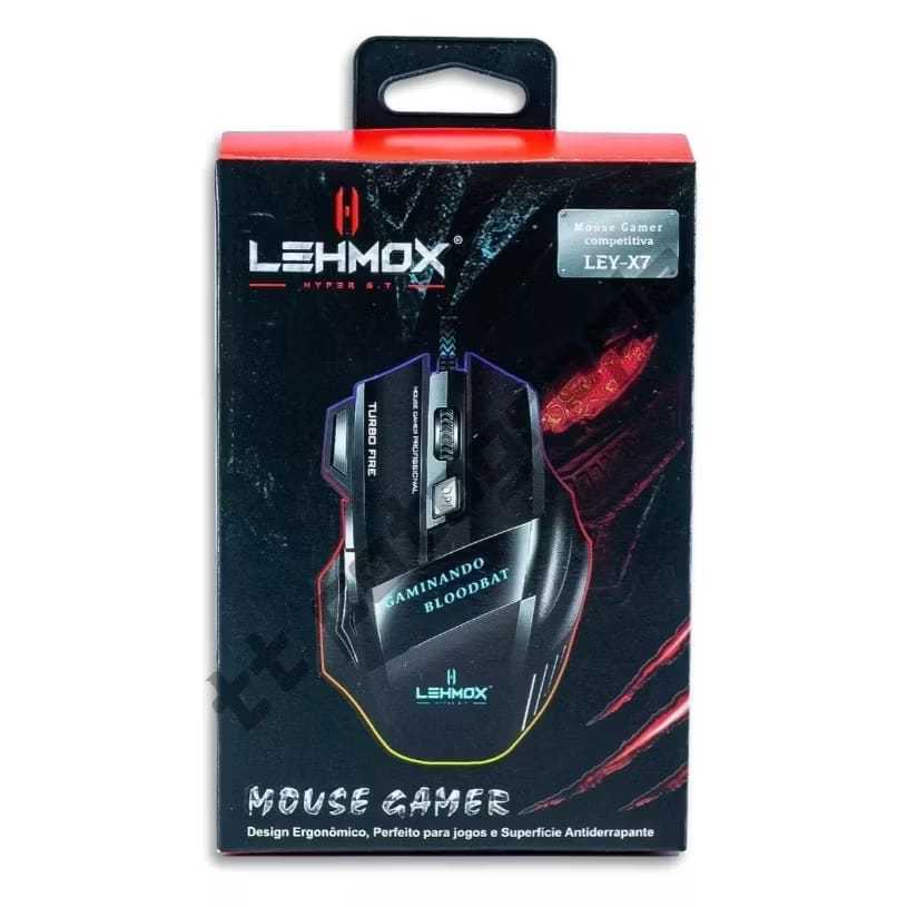 Mouse Gamer Competitivo Usb Lehmox 3200dpi Led Rgb | Shopee Brasil