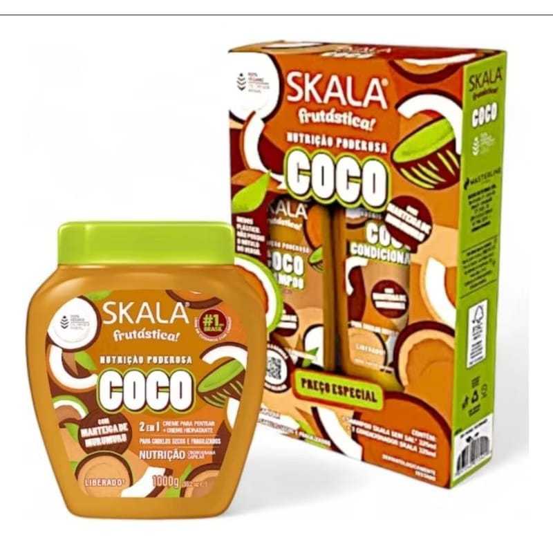 Kit Completo SKALA COCO de vitaminas Shampoo e Condicionador 325ml ...