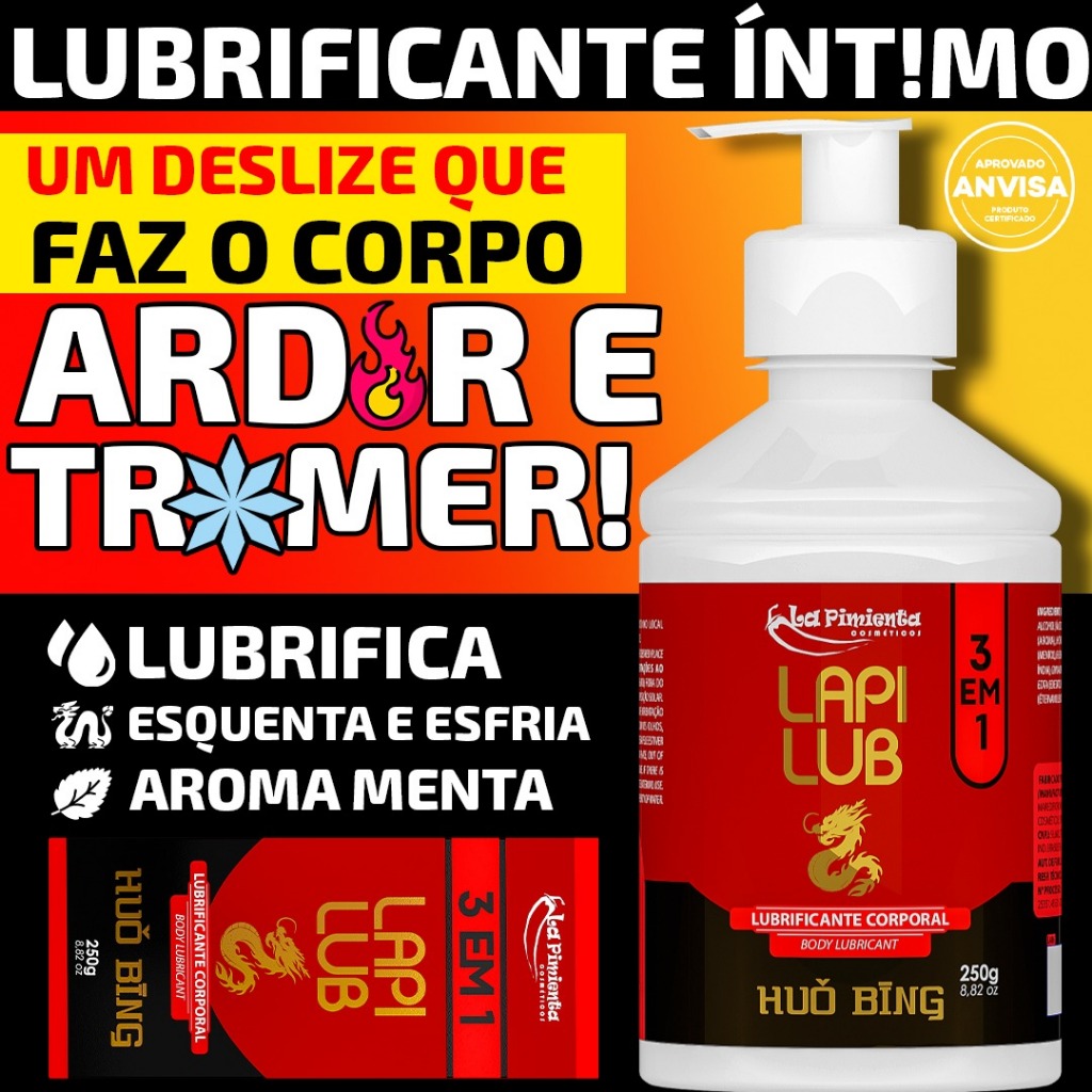 UM DESLIZE QUE FAZ O CORPO TREMER E PEDIR MAIS! LUBRIFICANTE EXCITANTE ...