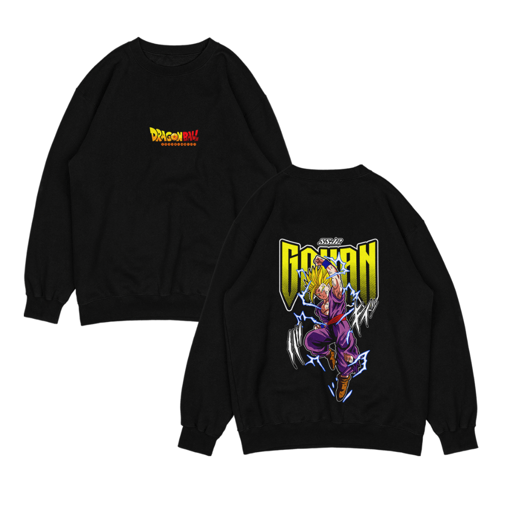 Moletom Gola Careca Anime Dragon Ball Gohan Saiyjin | Shopee Brasil