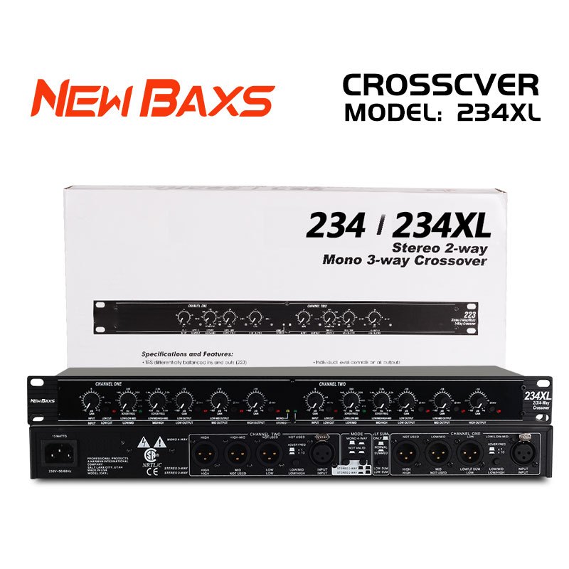 Divisor de Frequência NEW BAXS 234XL - Crossover 3 Vias Profissional ...