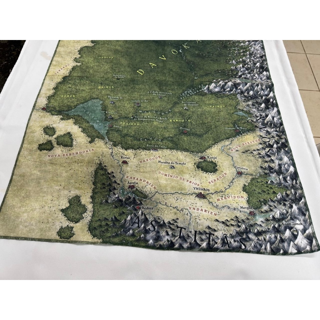 Symbaroum RPG – Mapa em Tecido de Ambria & Davokar - original da Tria ...